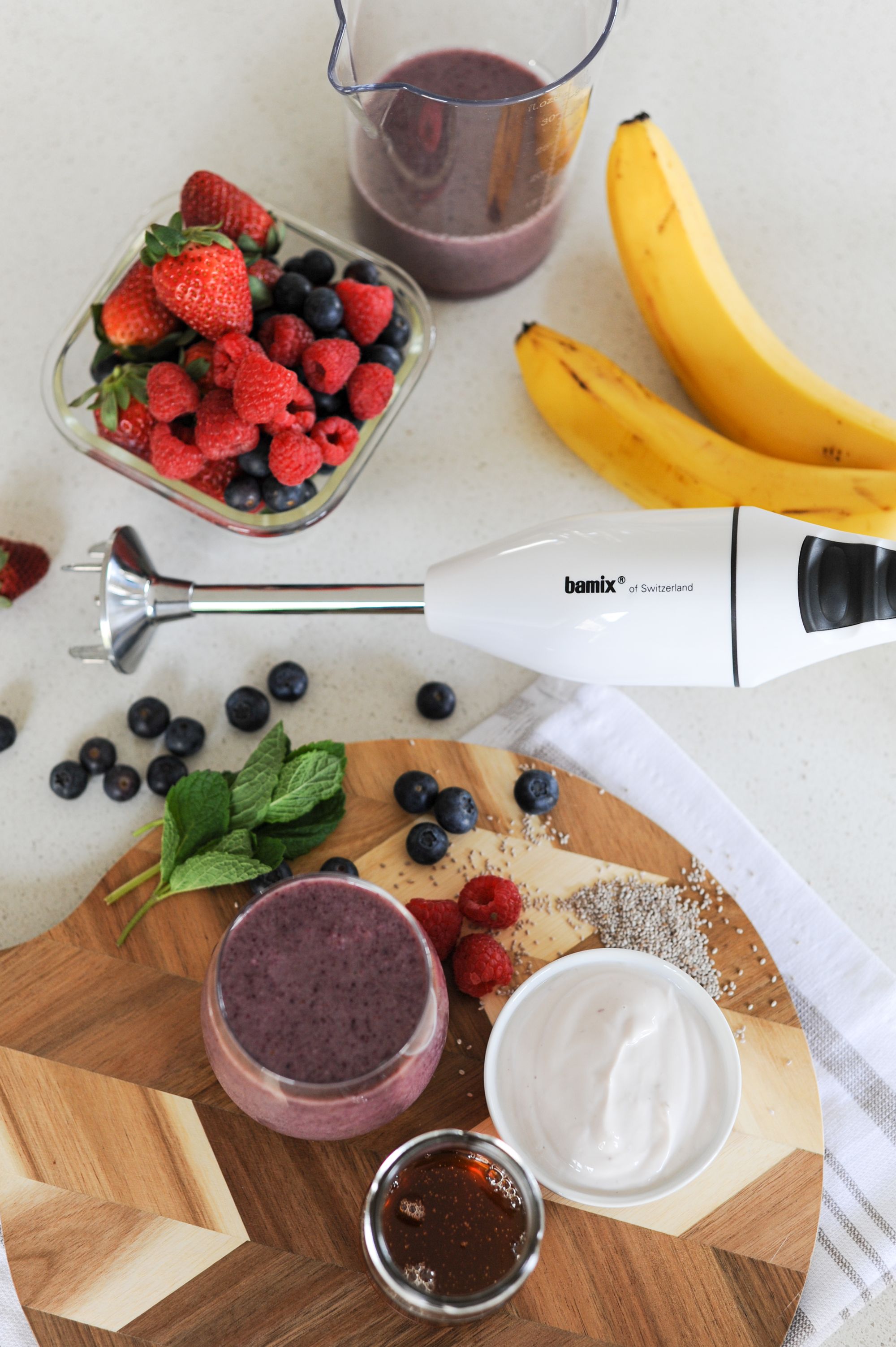 Bamix Classic Immersion Blender 140W White